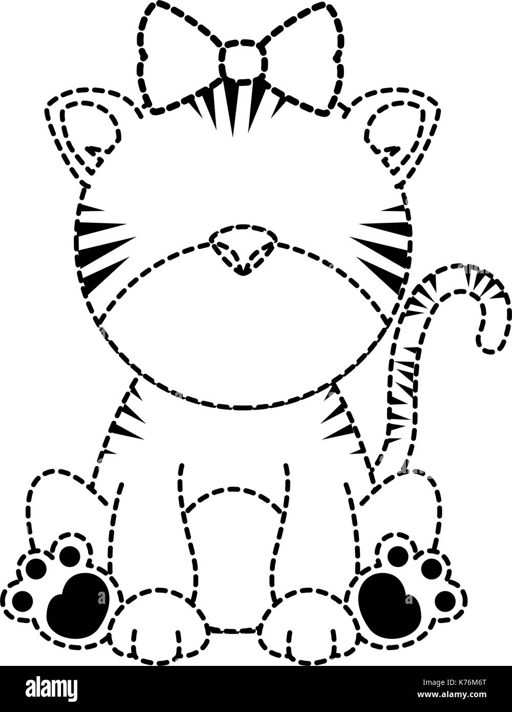 cute female tiger character icon vector illustration design Stock ...