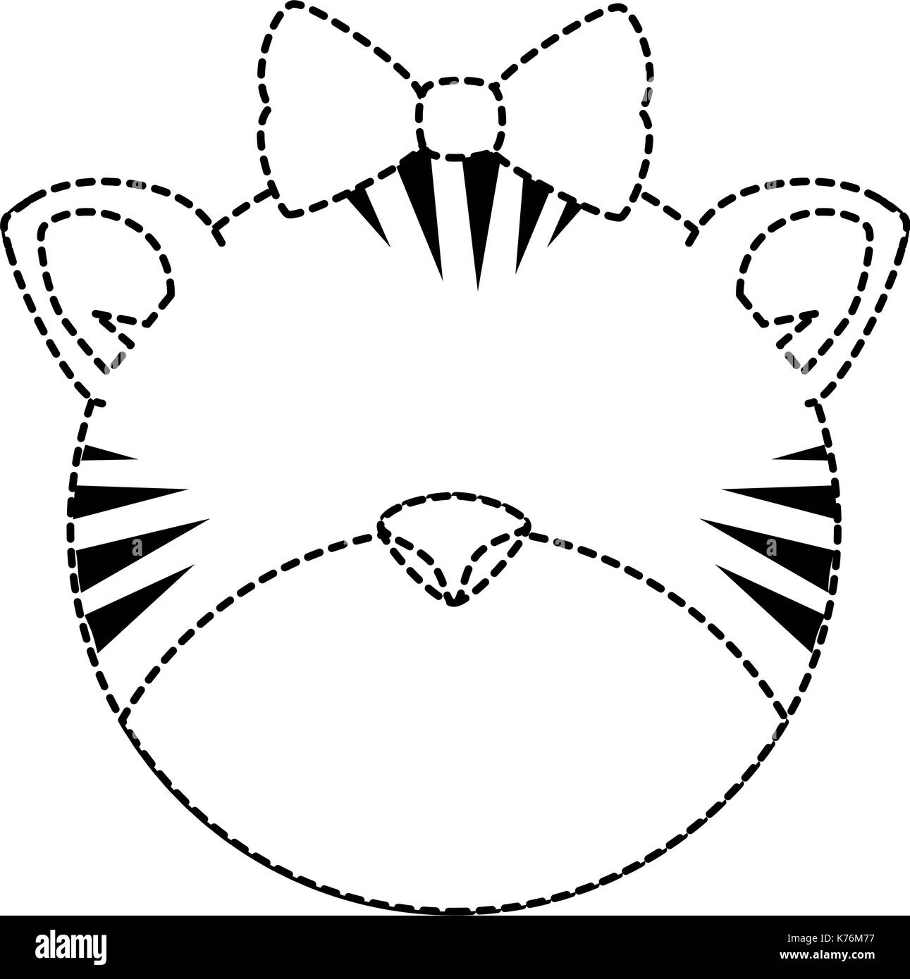 cute female tiger character icon vector illustration design Stock ...