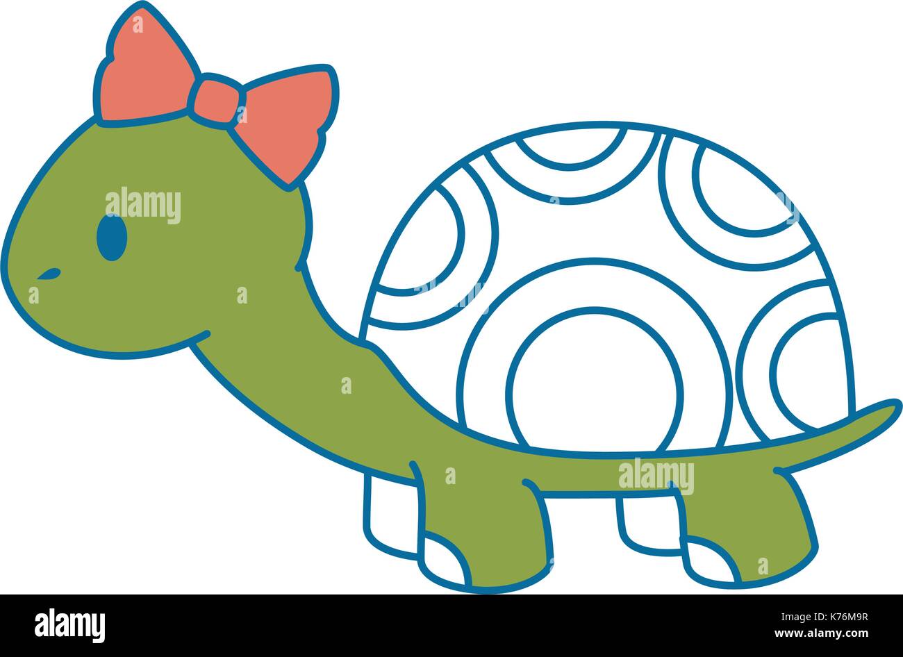 cute female turtle character icon vector illustration design Stock ...