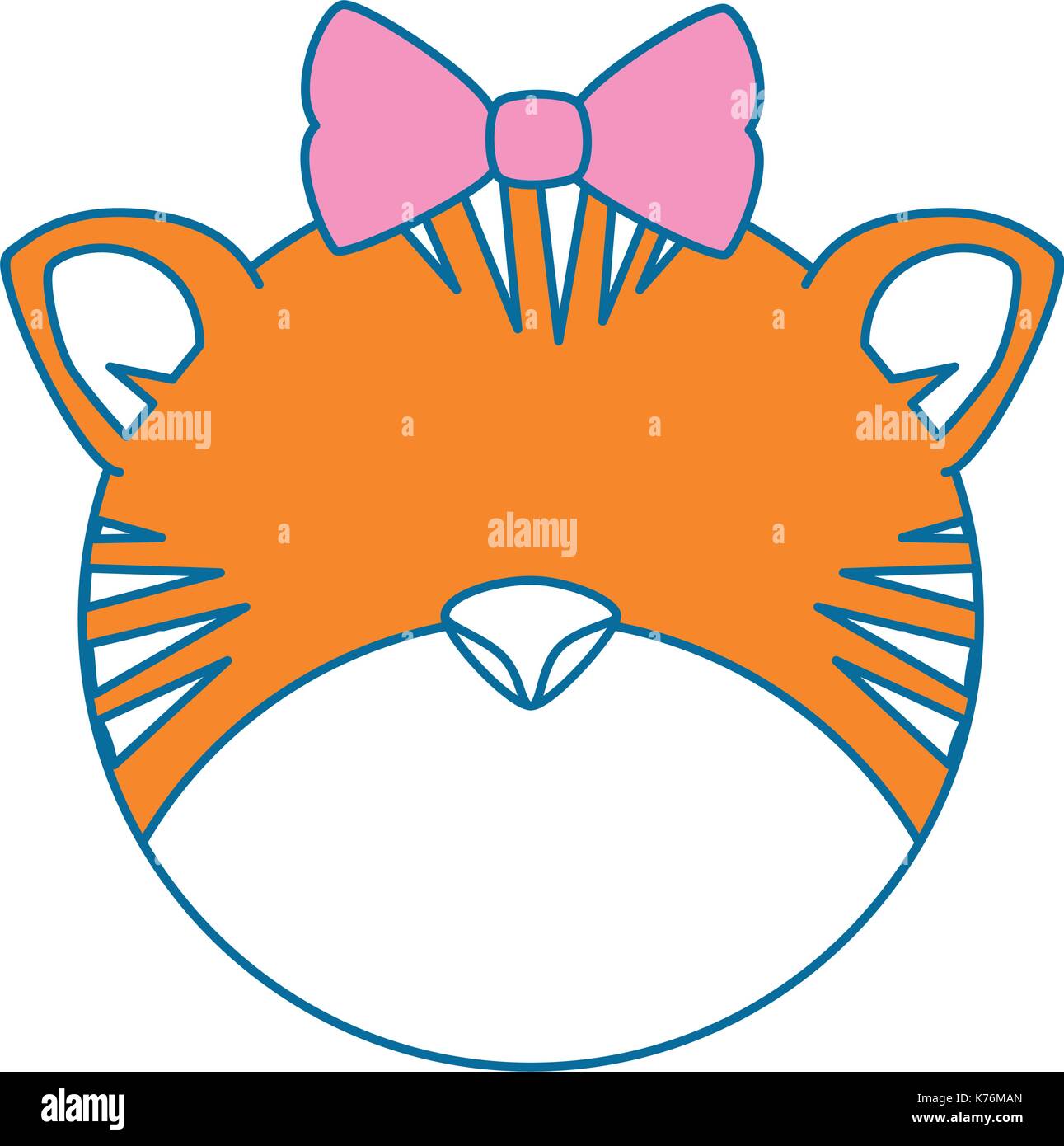 Female tiger face Stock Vector Images - Alamy