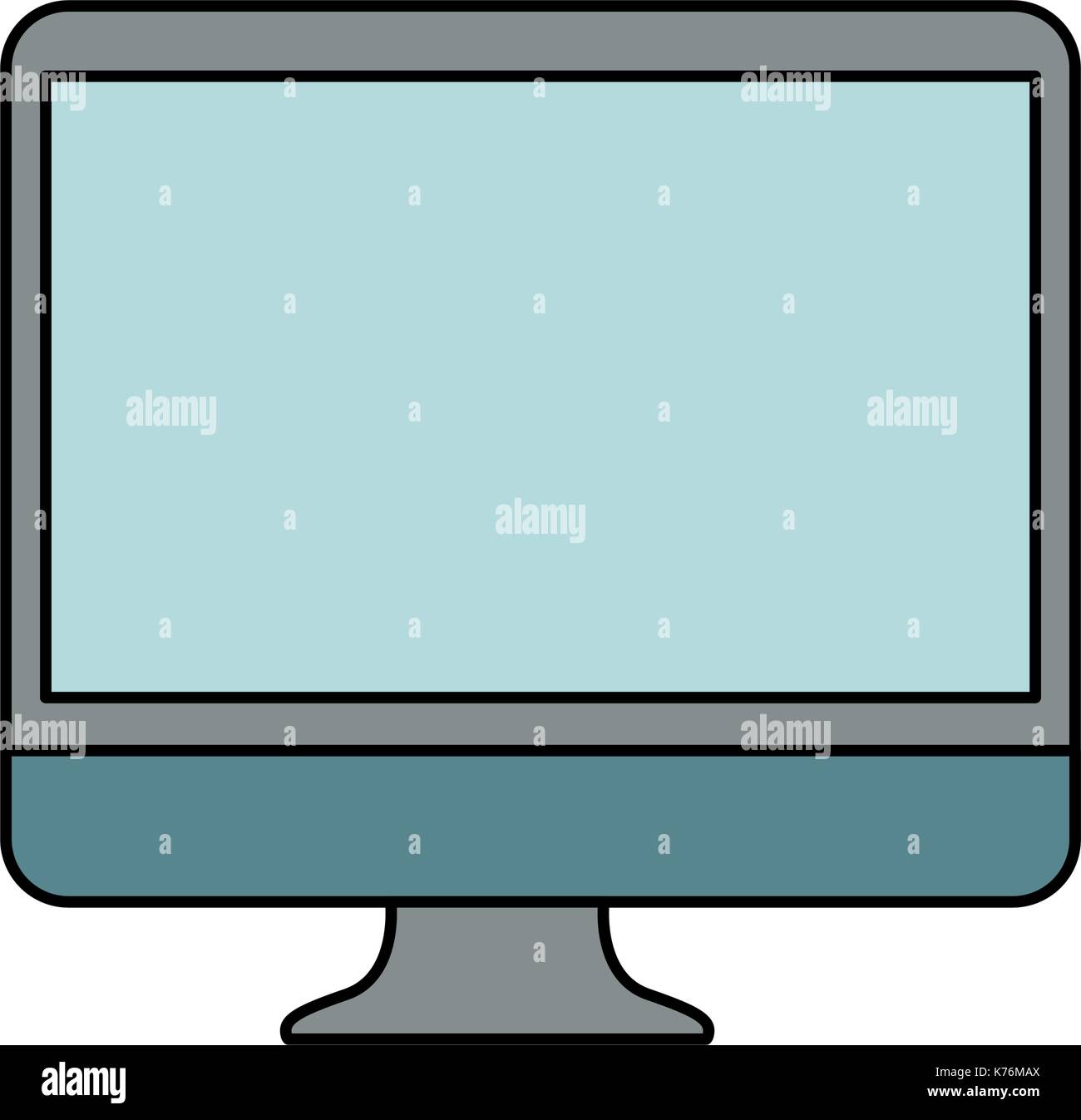 computer icon over white background vector illustration Stock Vector ...