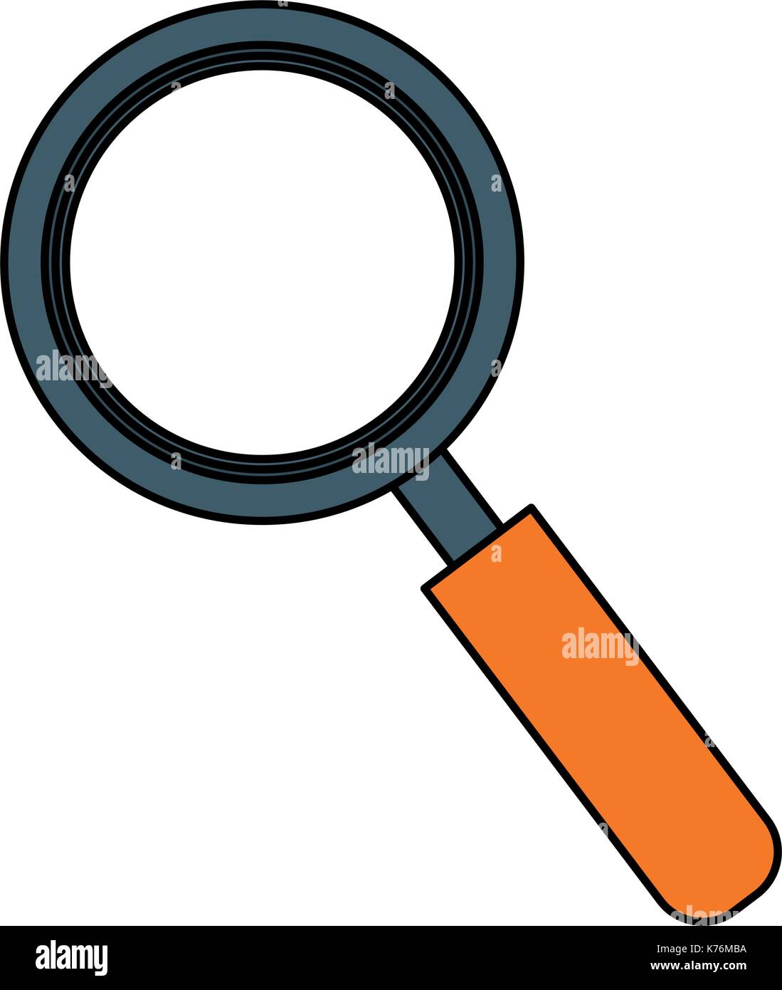 magnifying glass icon over white background vector illustration Stock ...