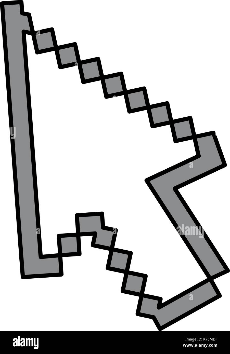 cursor icon over white background vector illustration Stock Vector ...