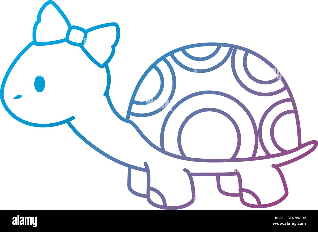 cute female turtle character icon vector illustration design Stock ...