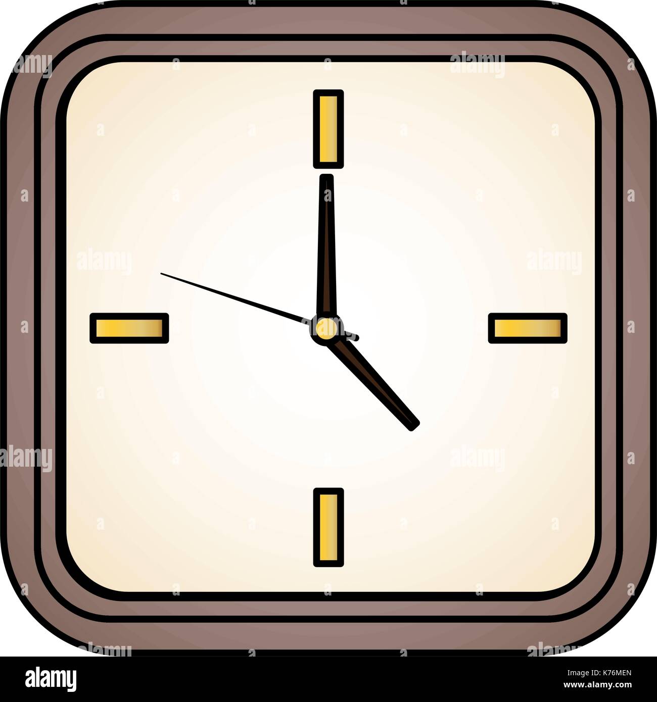 clock icon over white background vector illustration Stock Vector Image ...