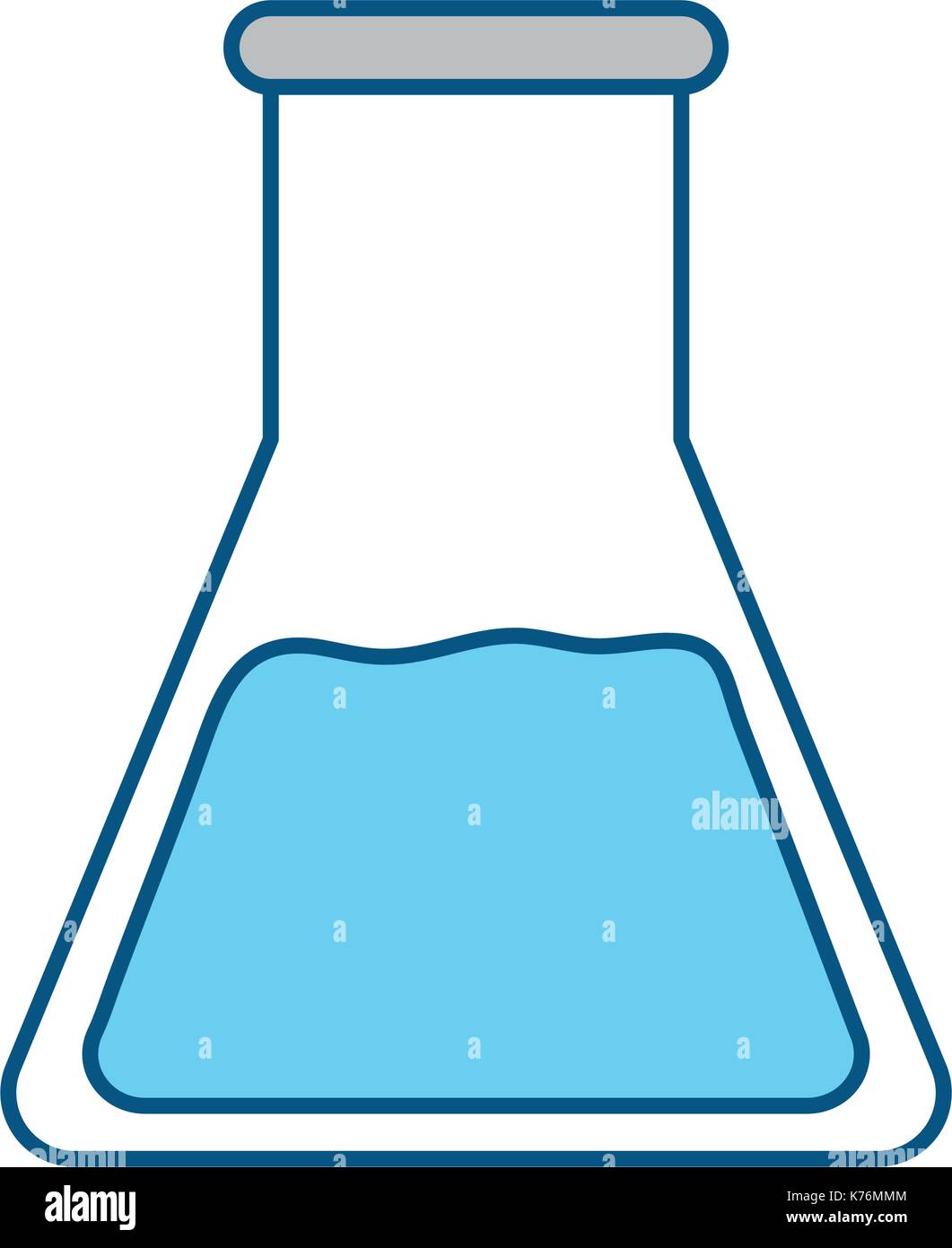 chemistry flask icon over white background vector illustration Stock ...