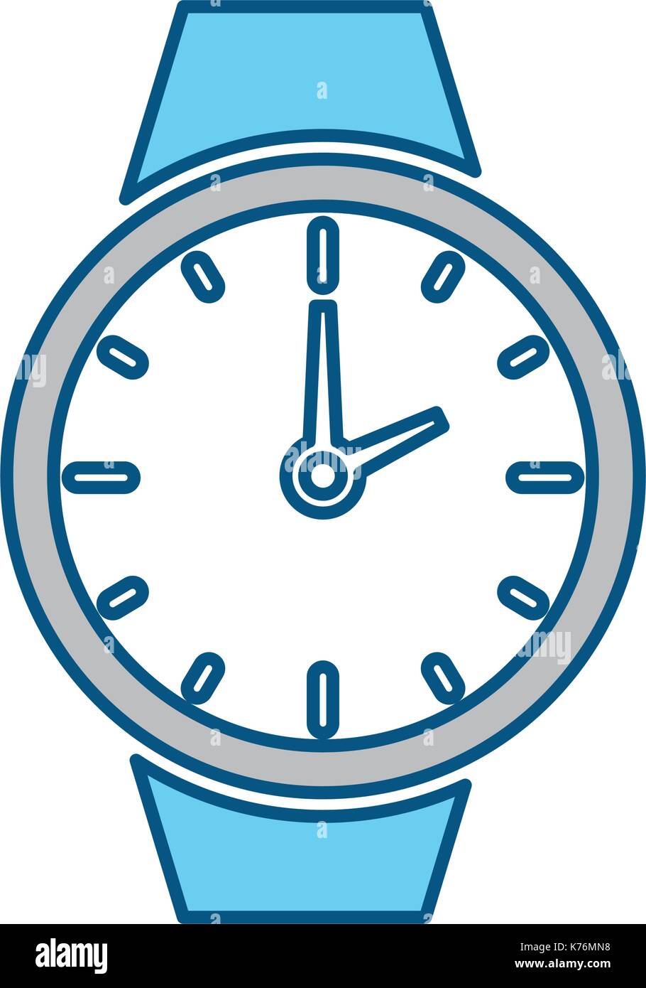 watch icon over white background vector illustration Stock Vector Image ...