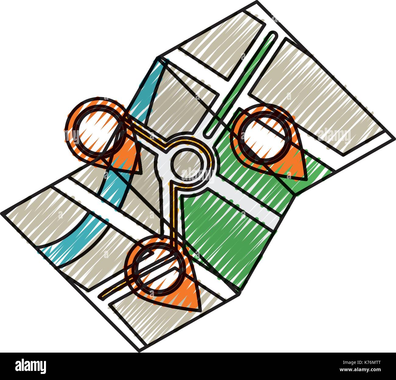 city map icon over white background vector illustration Stock Vector ...