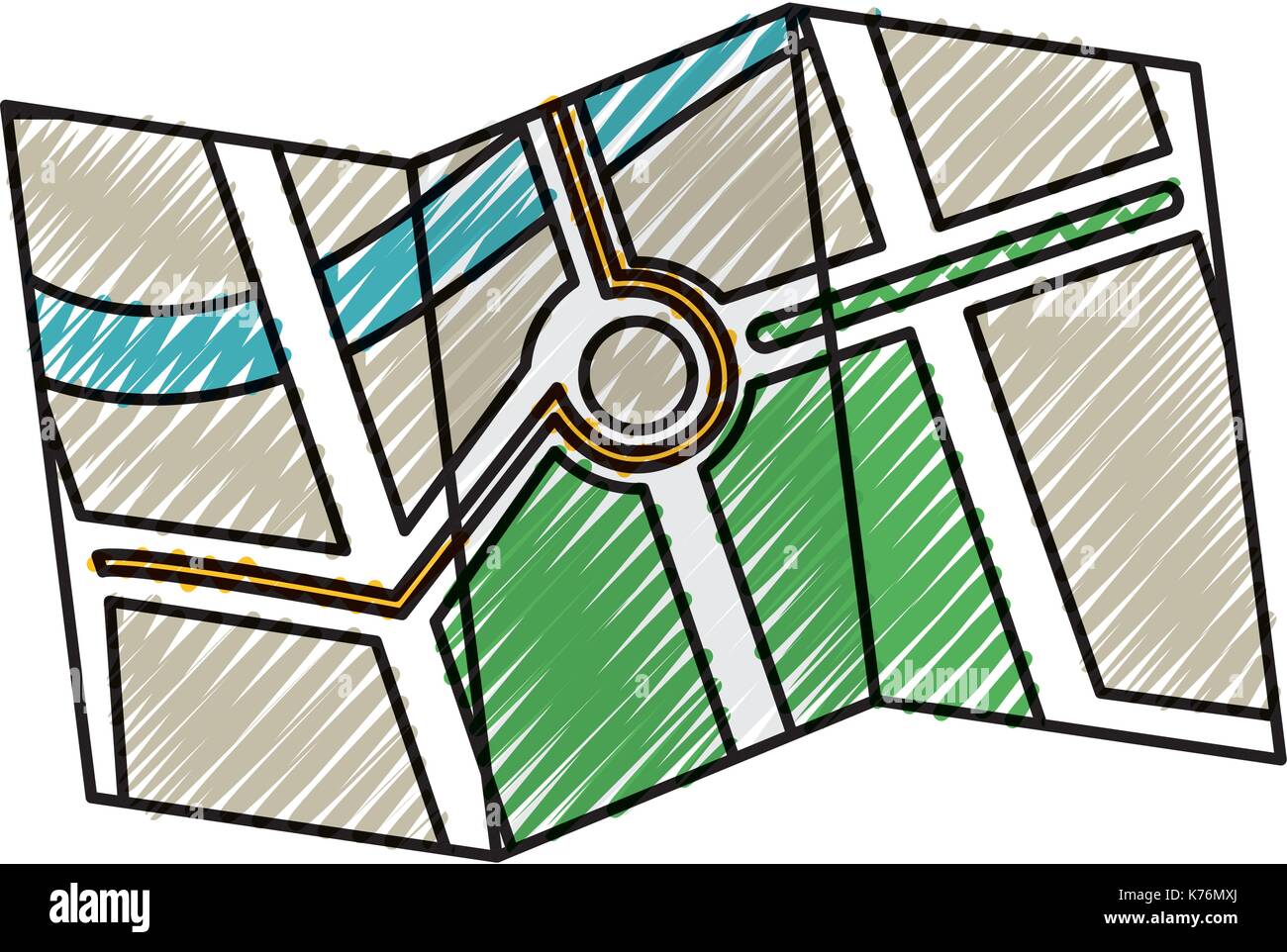 city map icon over white background vector illustration Stock Vector ...