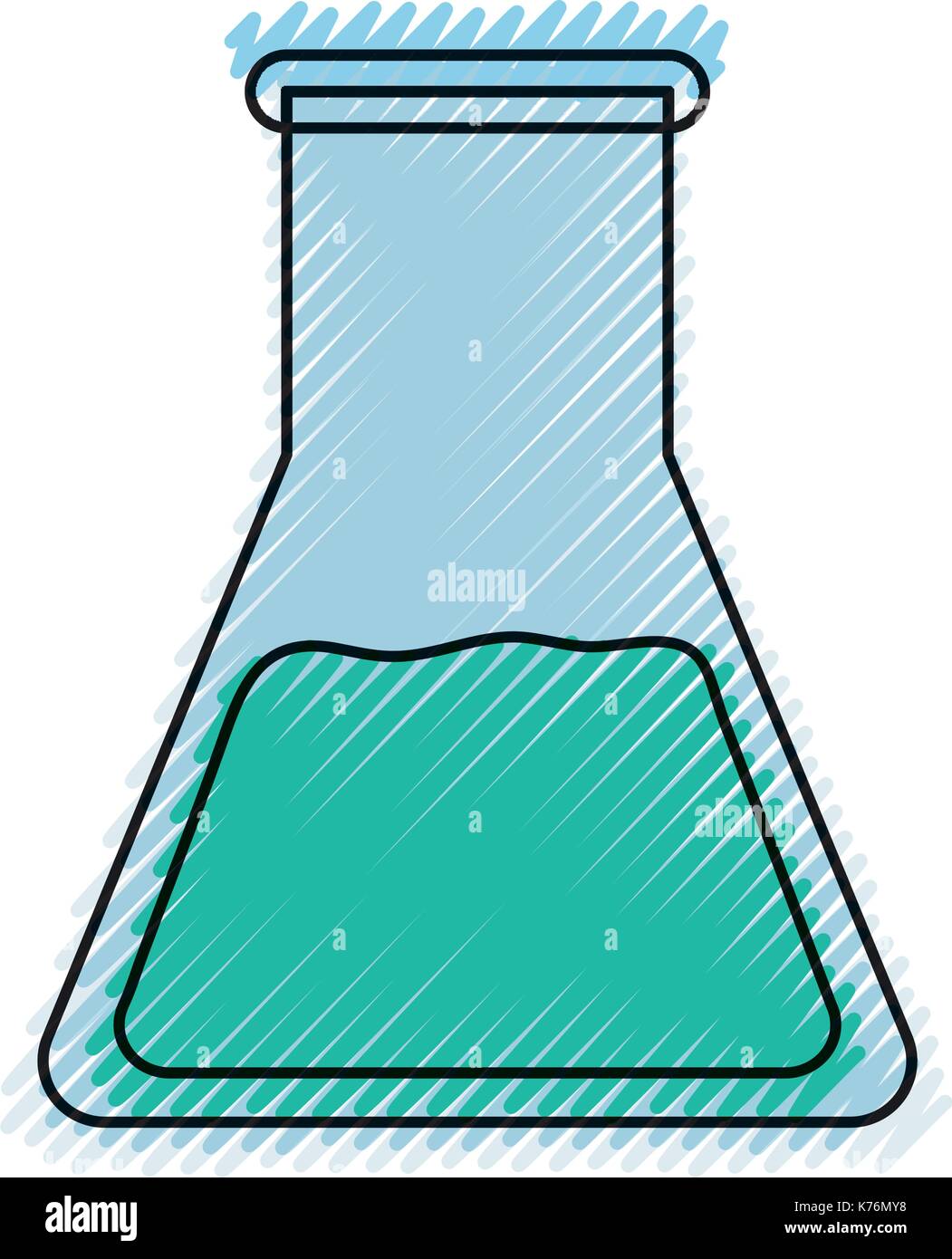 chemistry flask icon over white background vector illustration Stock ...