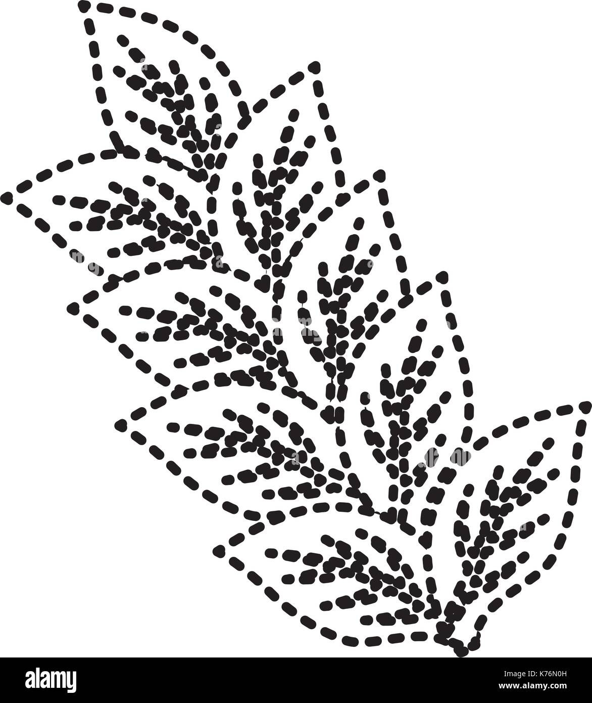 leaves icon over white background vector illustration Stock Vector ...