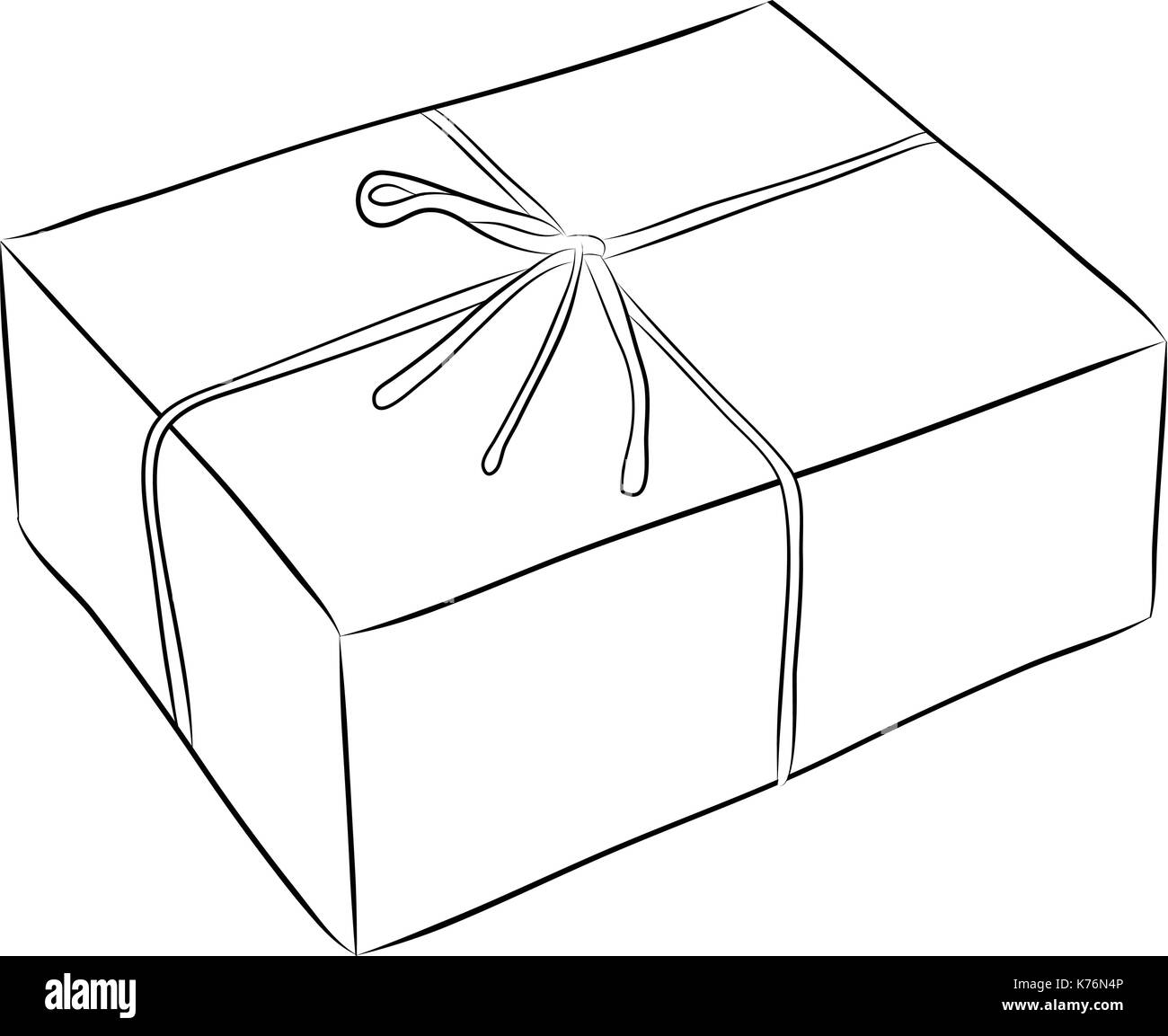 Drawing of box Stock Vector Image & Art - Alamy