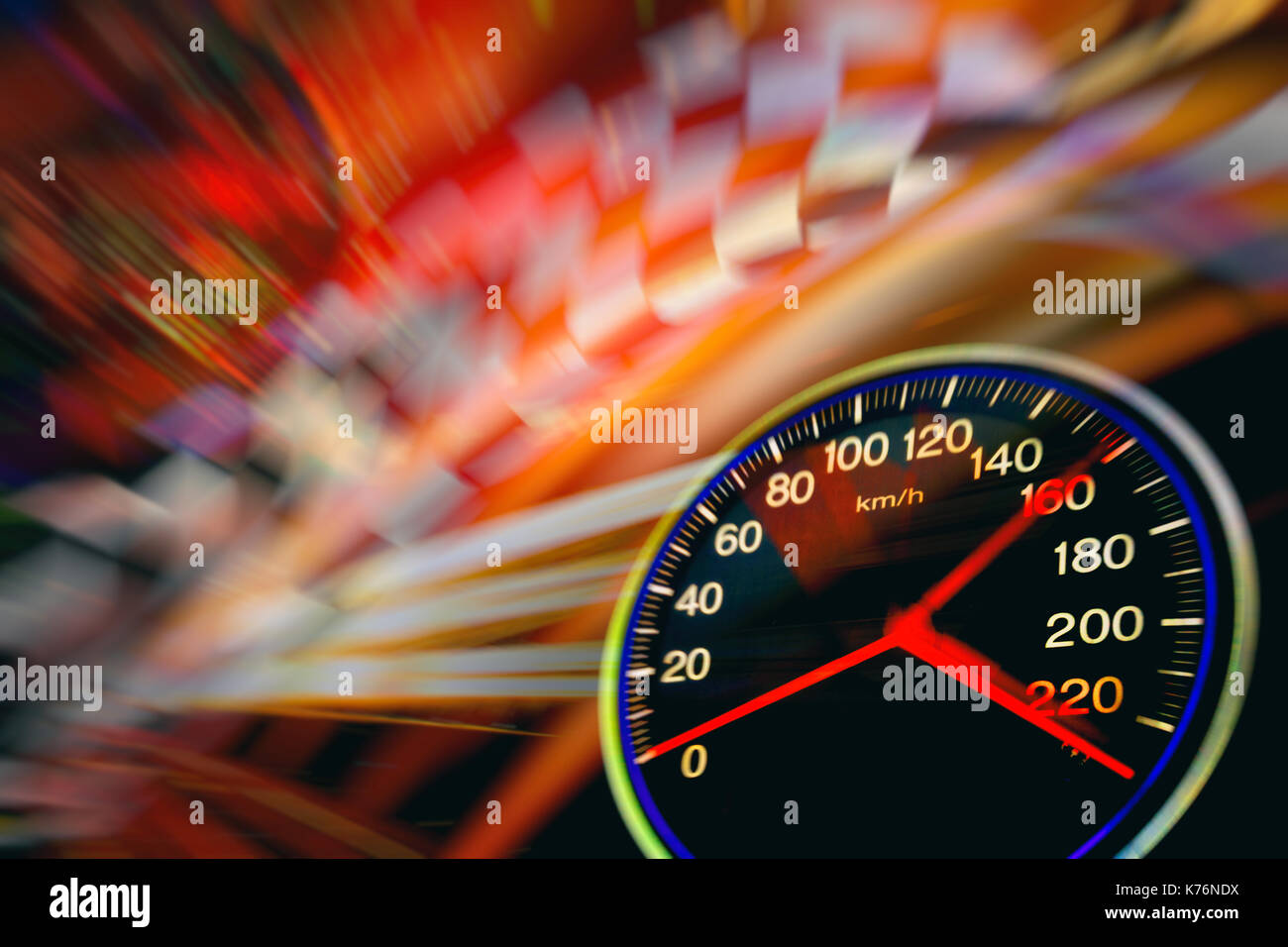Speedometer checkered flag hi-res stock photography and images - Alamy