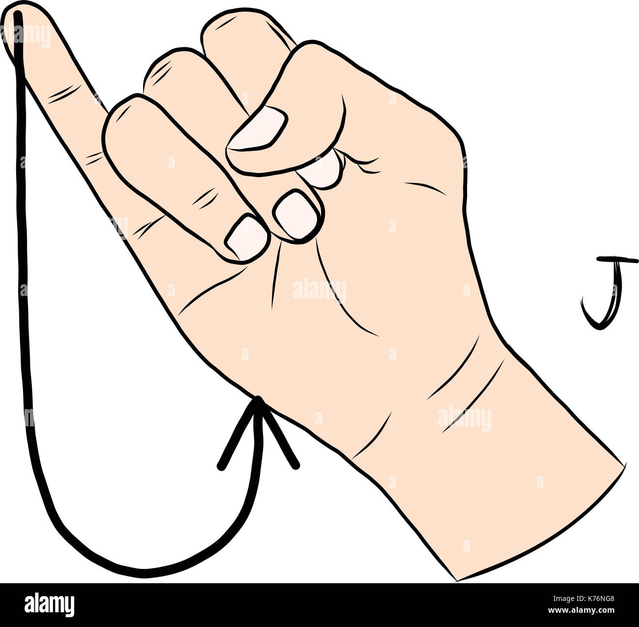 Sign language and the alphabet,The Letter J Stock Vector Image & Art ...