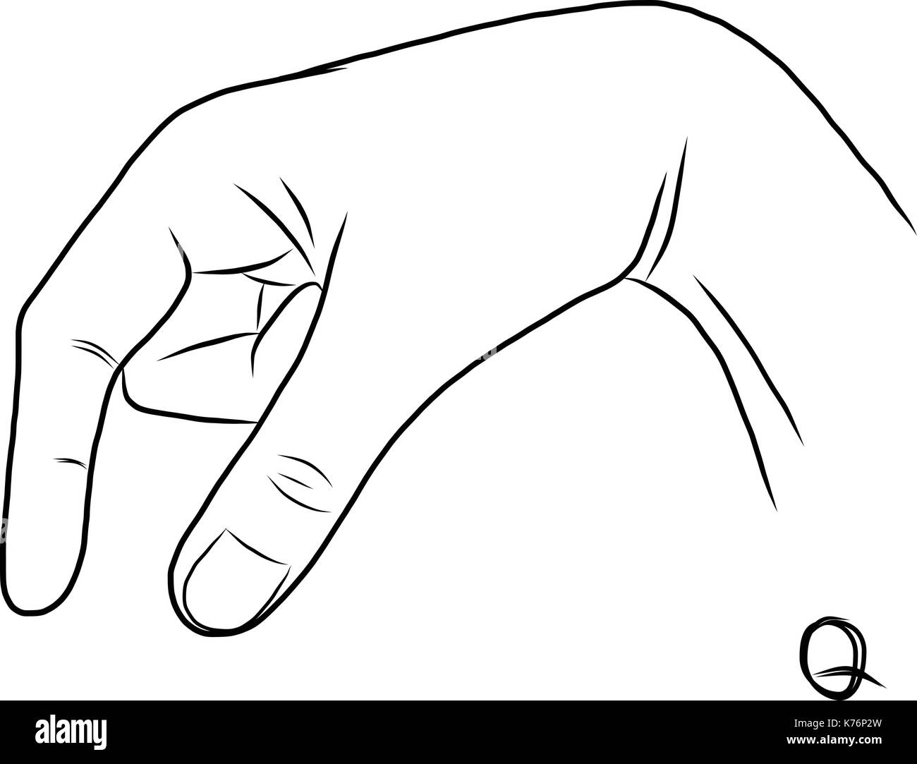 Sign language and the alphabet,The Letter Q Stock Vector Image & Art ...