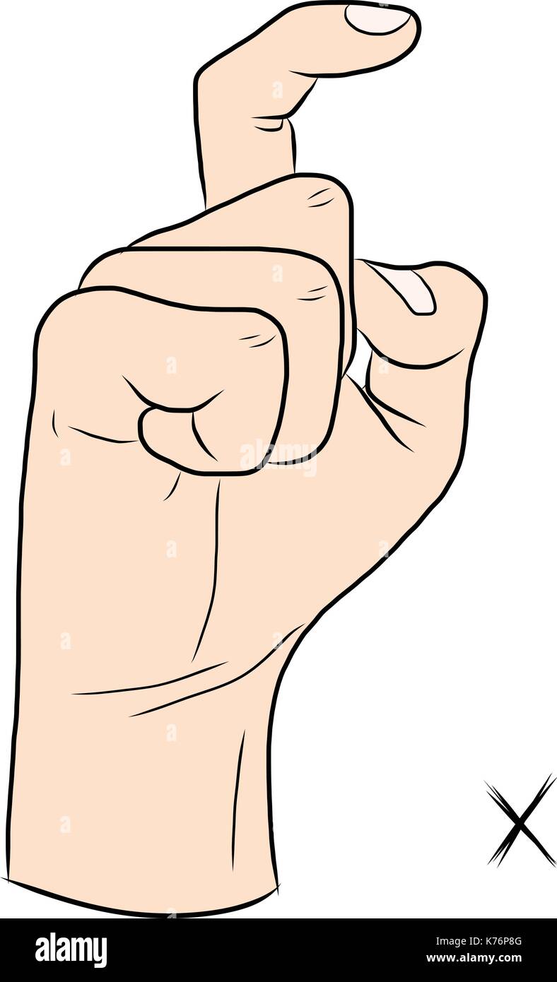 X In Sign Language New Zealand Sign Language Alphabet Flash Cards