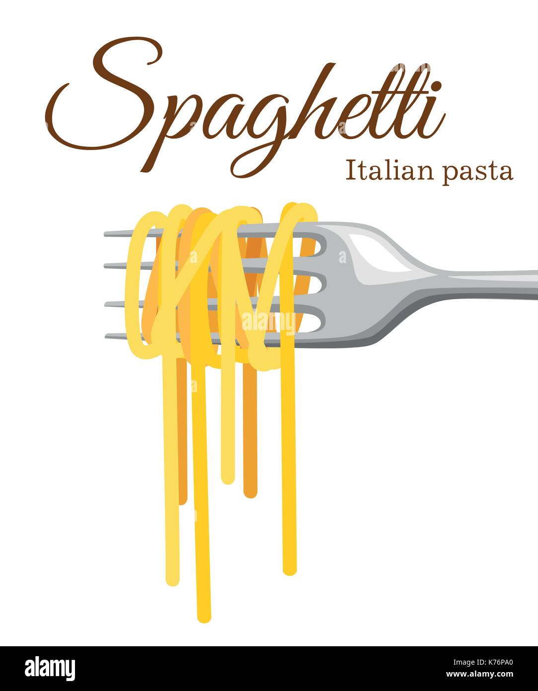 Meat sauce pasta on Stock Vector Images - Alamy