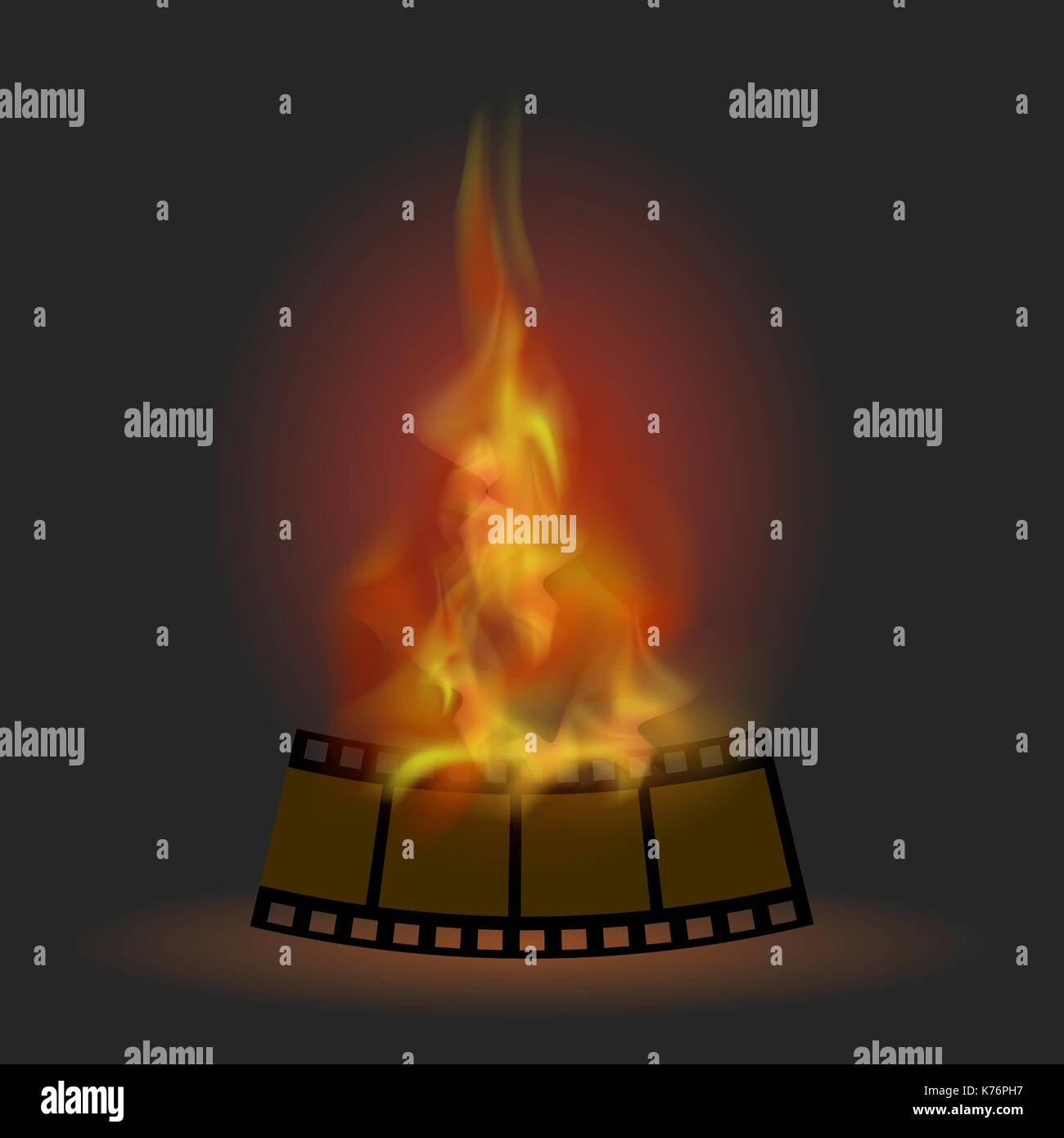Burning photo Stock Vector Images - Alamy