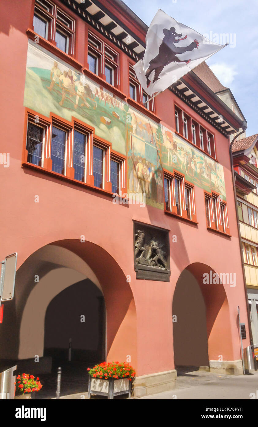 Appenzell switzerland traditional architecture hi-res stock photography ...