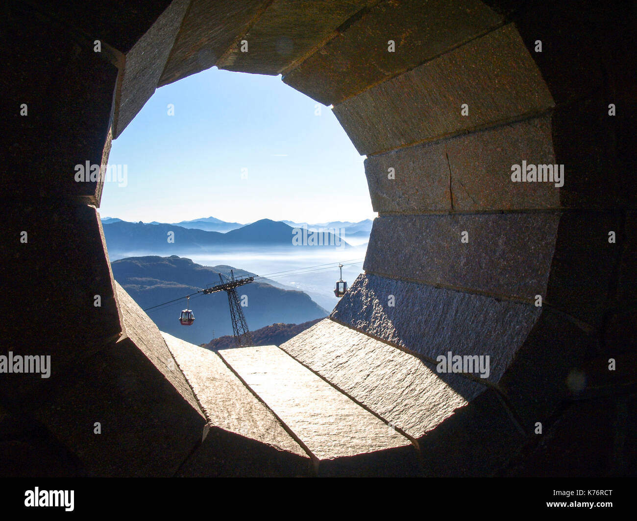 Santa maria degli angeli" on top of monte tamaro hi-res stock ...