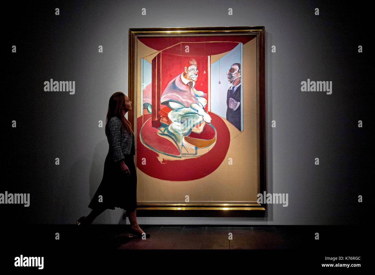 Study of red pope 1962 2nd version 1971 hi-res stock photography and ...