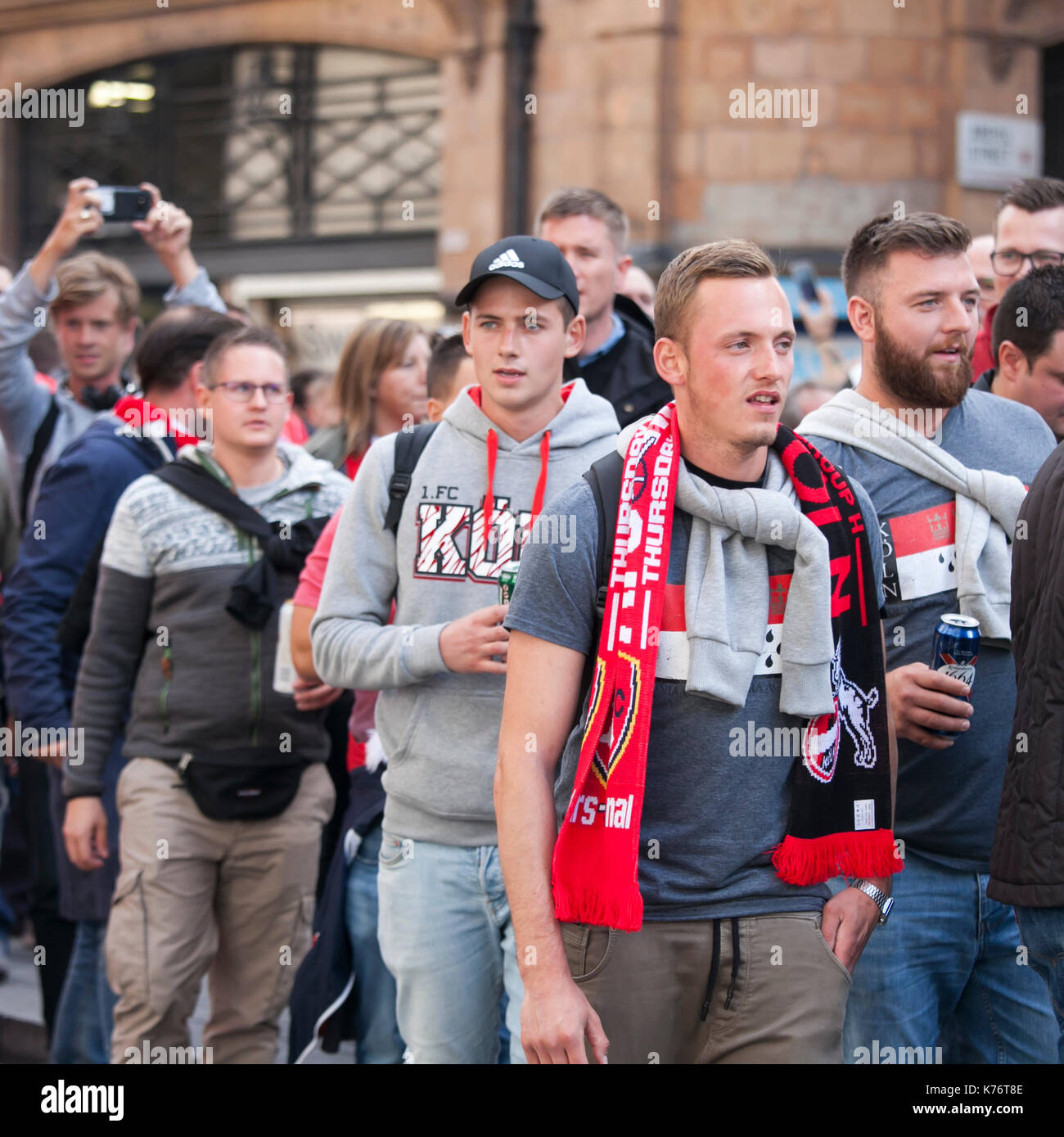 LONDON, ENGLAND - September 14 2017 During the day a large crowd of ...