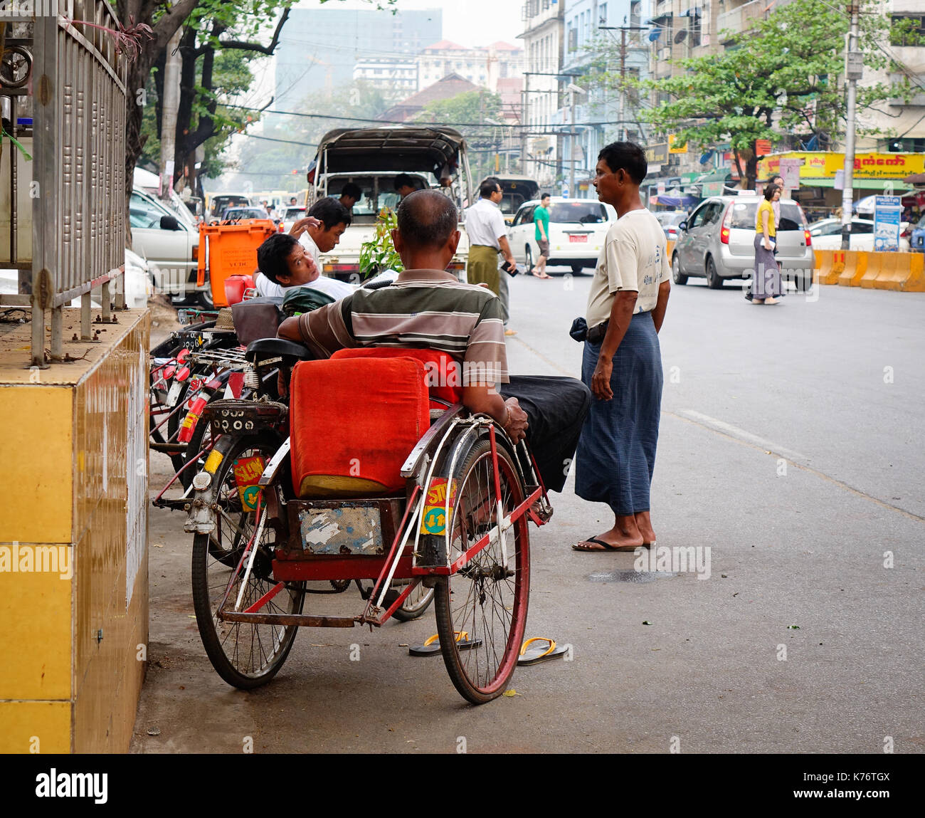 Burmese rickshaws hi-res stock photography and images - Alamy