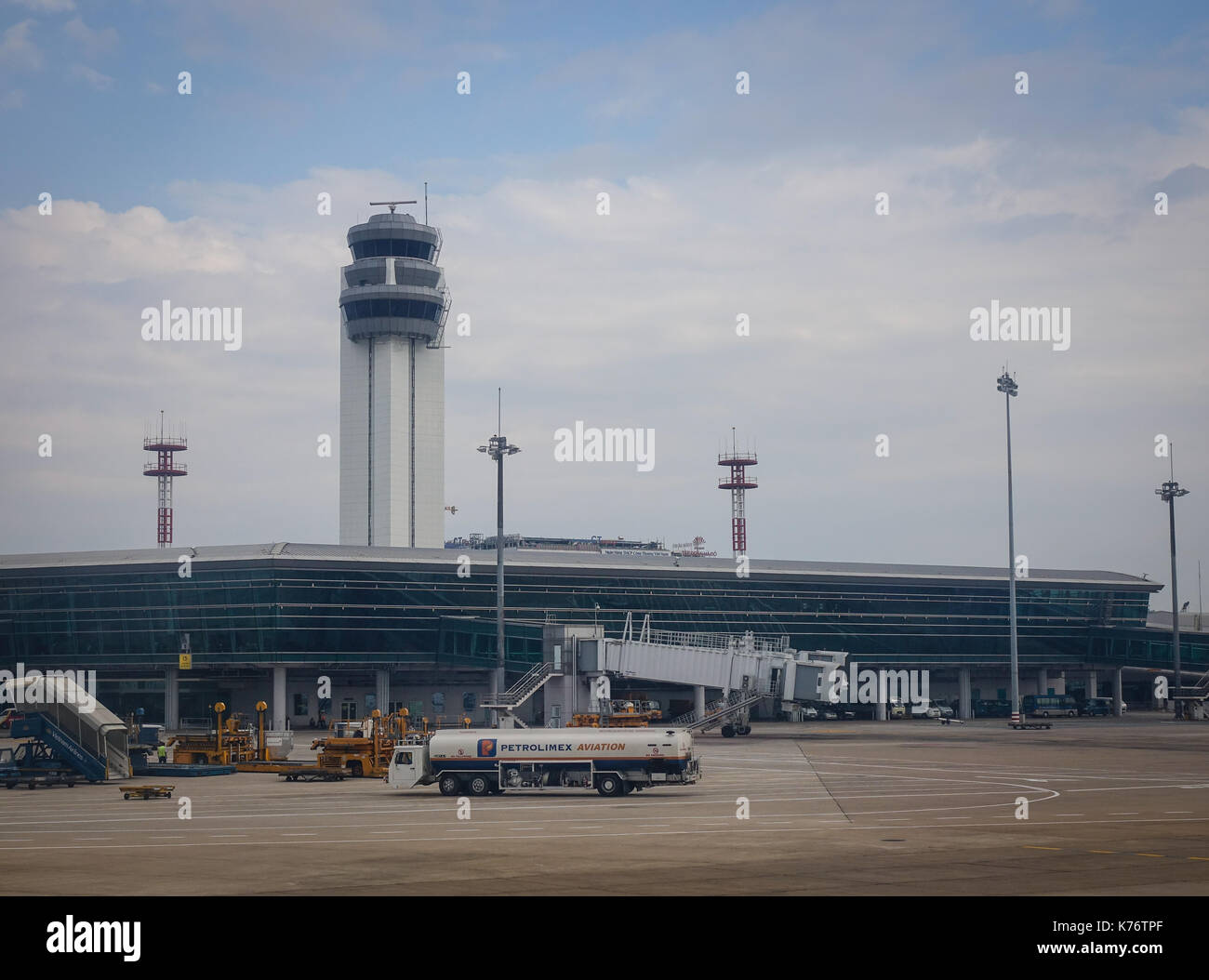 Saigon, Vietnam - Feb 27, 2016. View of Tan Son Nhat International ...