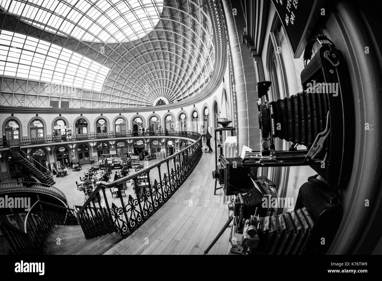 Inside The Corn Exchange, Leeds, West Yorkshire, England Stock Photo ...