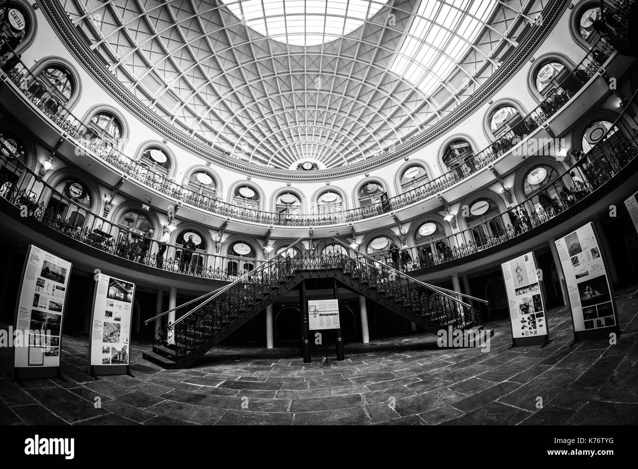 Inside The Corn Exchange, Leeds, West Yorkshire, England Stock Photo ...