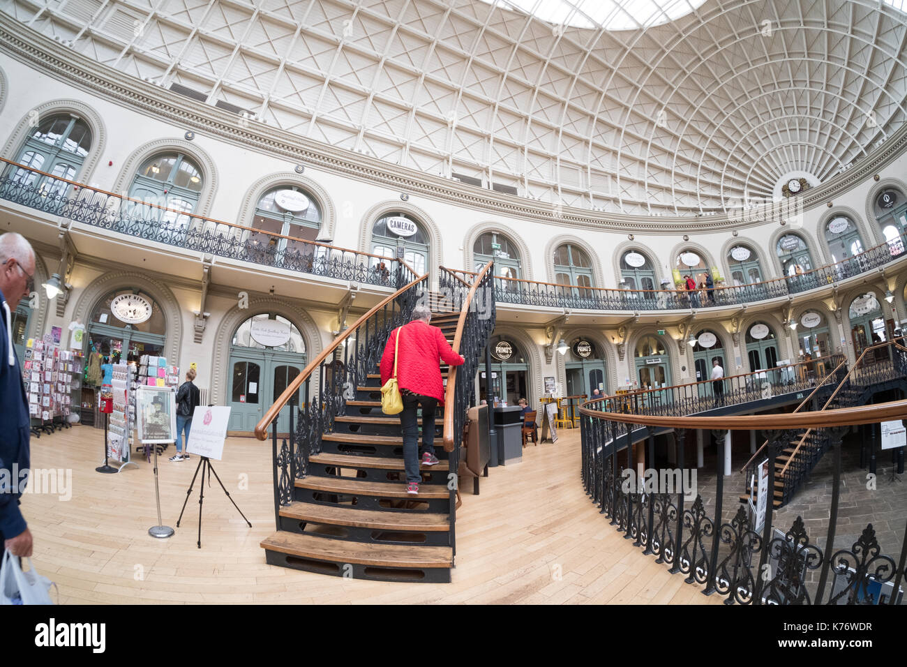Inside The Corn Exchange, Leeds, West Yorkshire, England Stock Photo ...