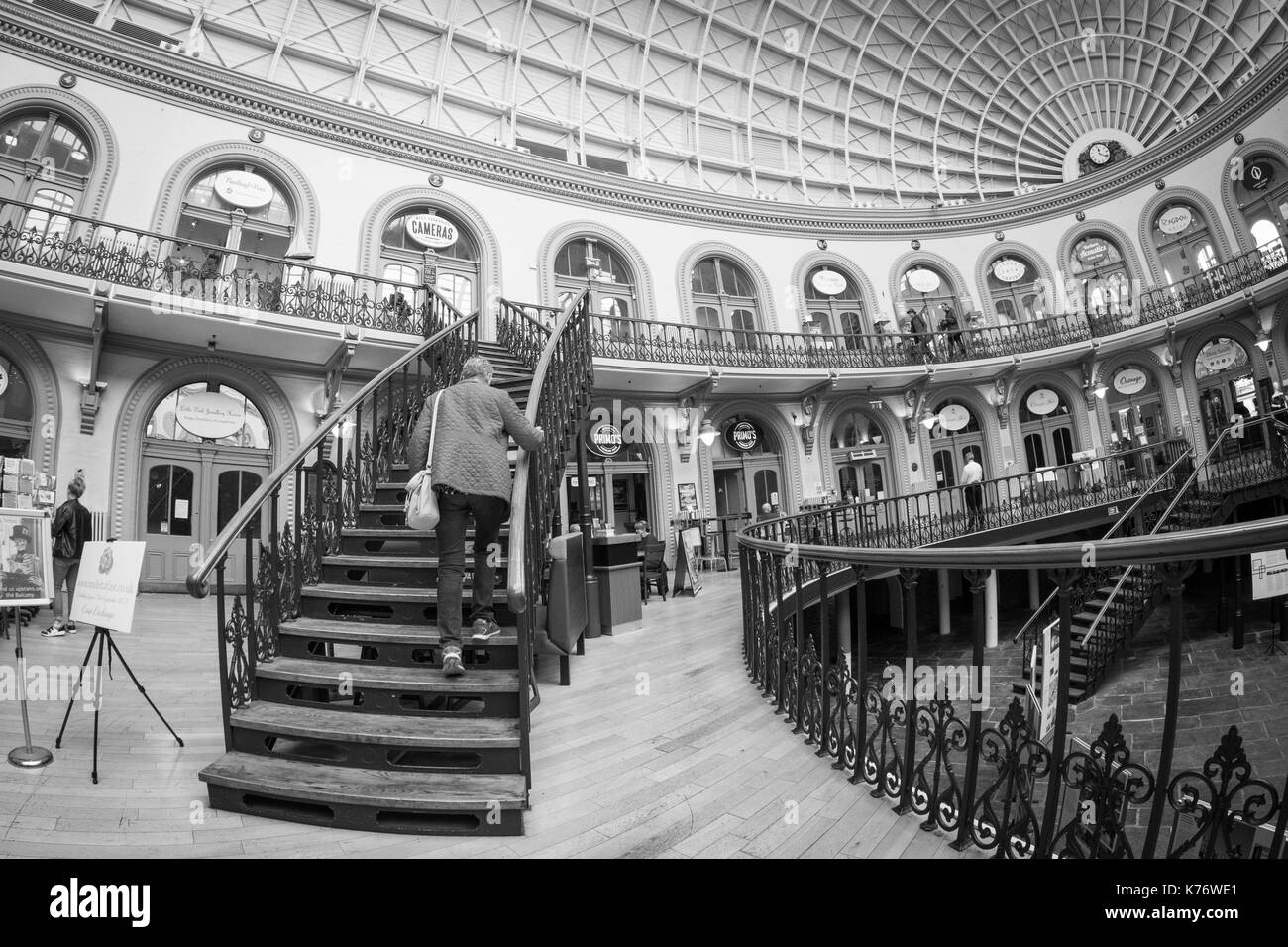 Inside The Corn Exchange, Leeds, West Yorkshire, England Stock Photo ...