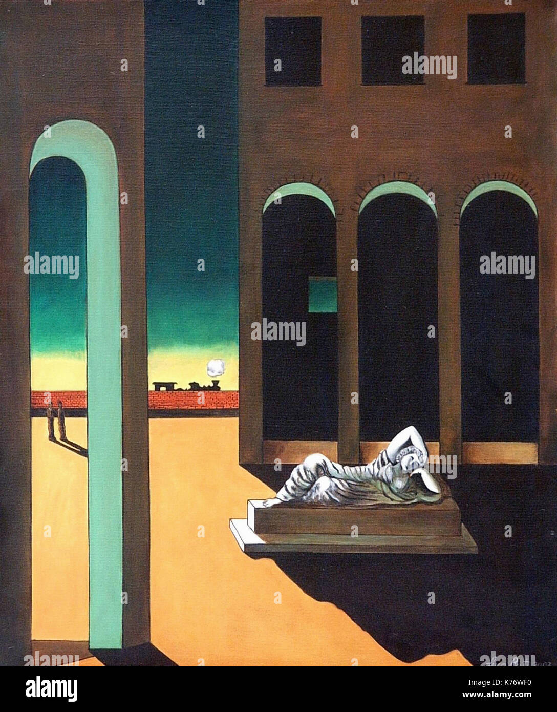 Il tributo dell'oracolo Giorgio De Chirico, 1913 Stock Photo - Alamy