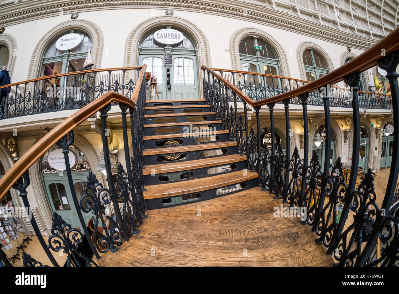 Inside The Corn Exchange, Leeds, West Yorkshire, England Stock Photo ...
