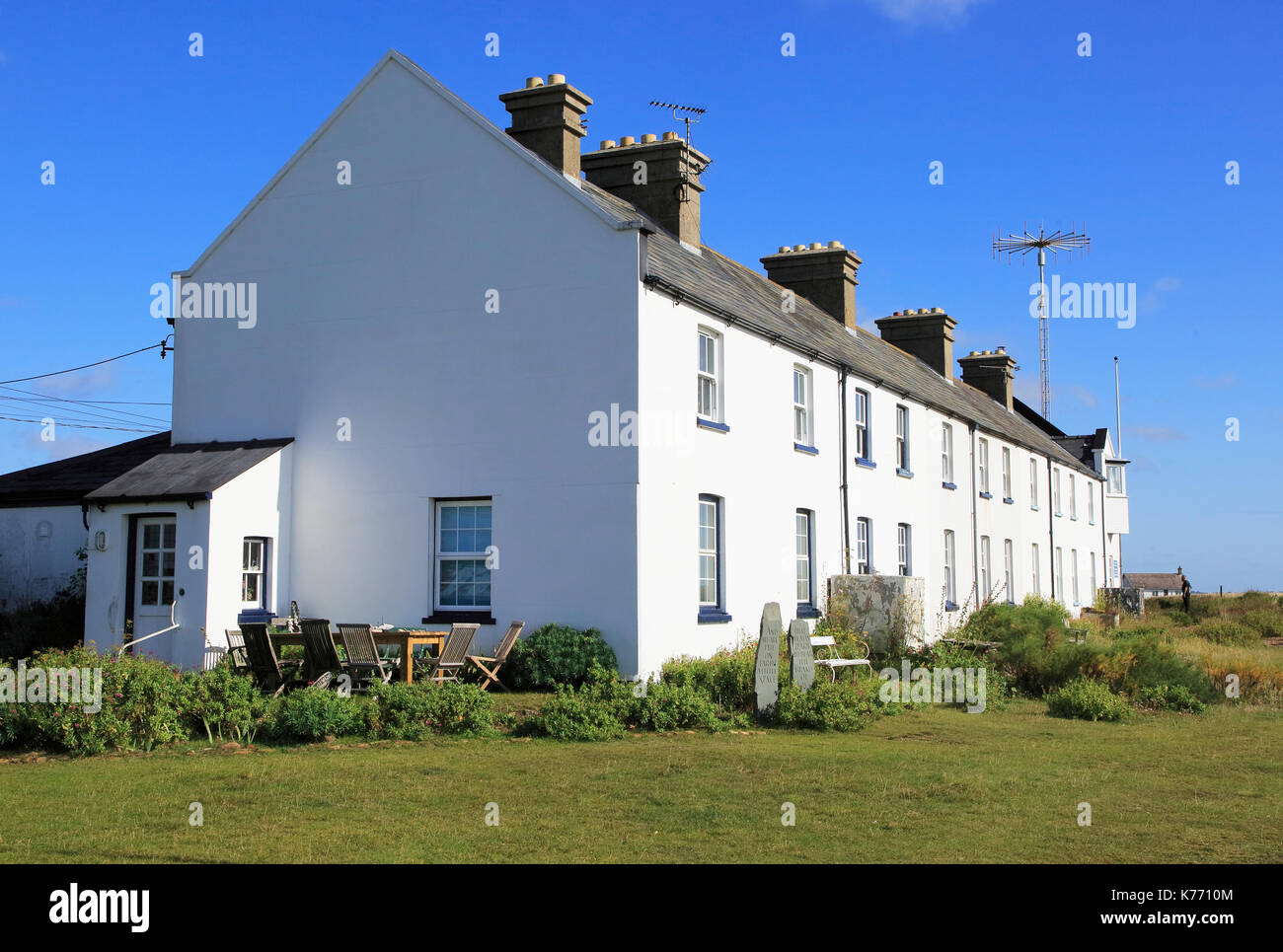 Coastguard Cottages, Shingle Street, Suffolk, England, UK Stock Photo ...