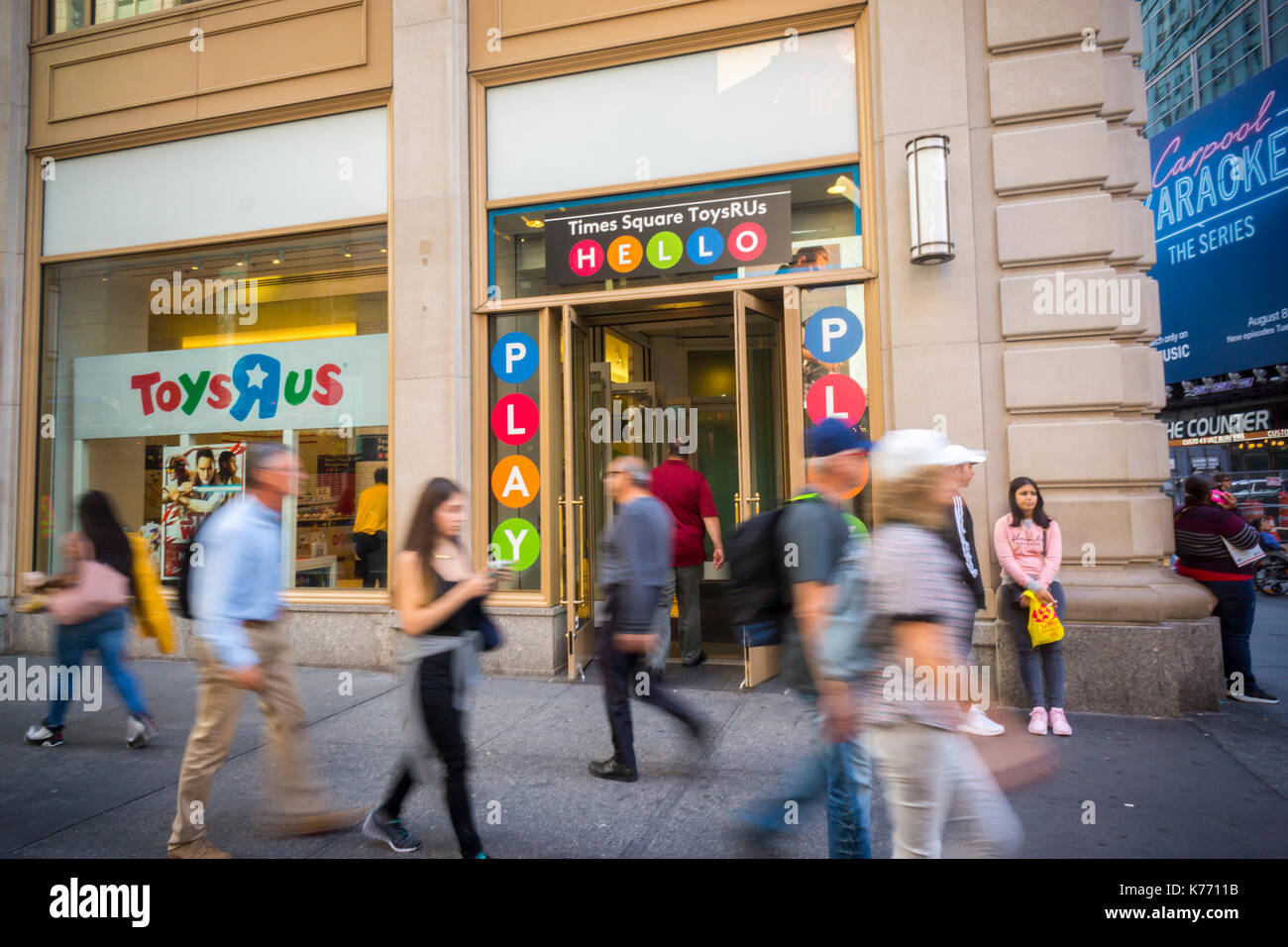 The temporary Toys R Us location in Times Square in New York on ...