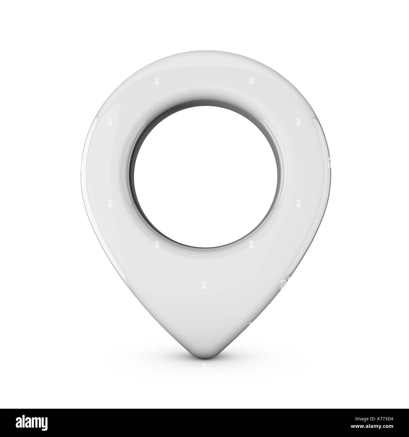 location marker icon. 3D Rendering Stock Photo - Alamy
