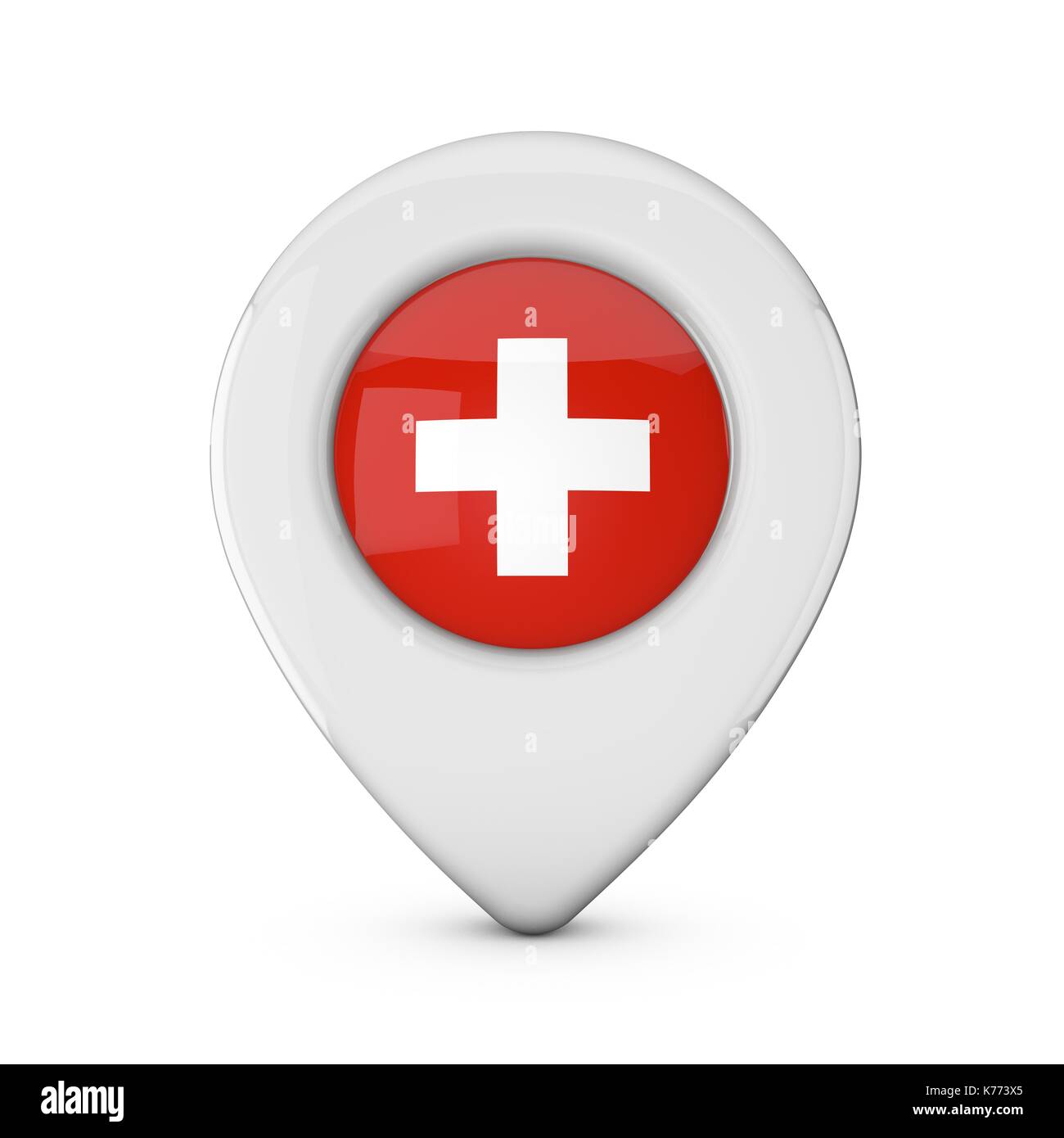 Swiss flag marker hi-res stock photography and images - Alamy