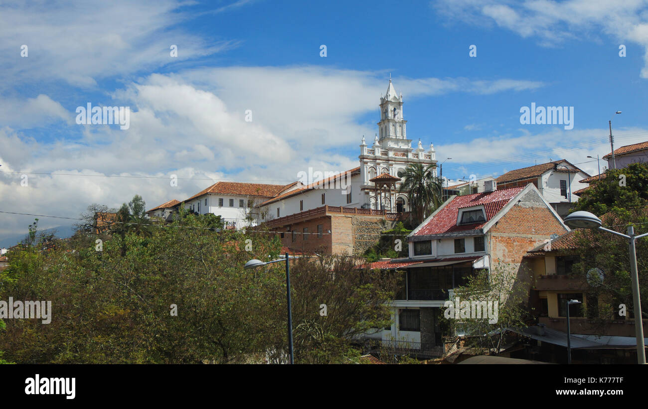 View of the Todos Santos Church from the broken bridge in the city of ...