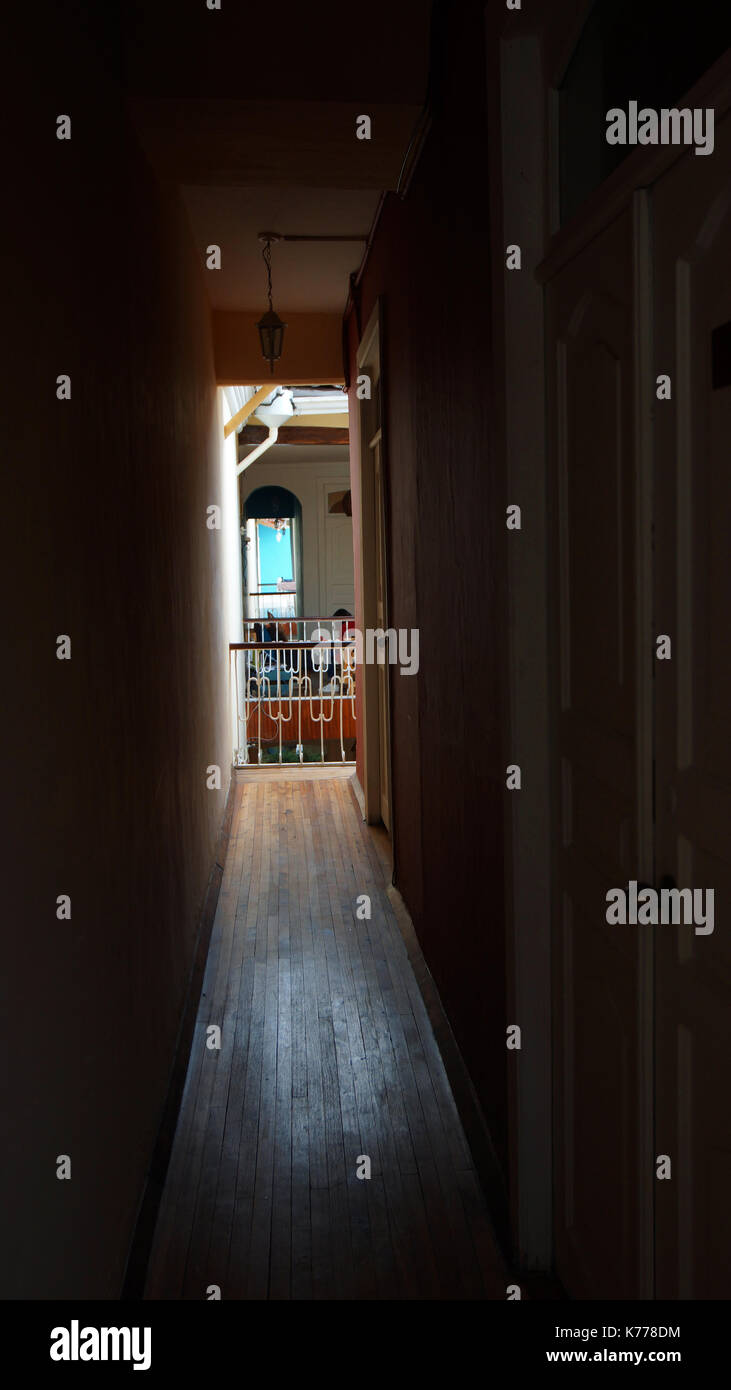 Empty dark house hallway hi-res stock photography and images - Alamy