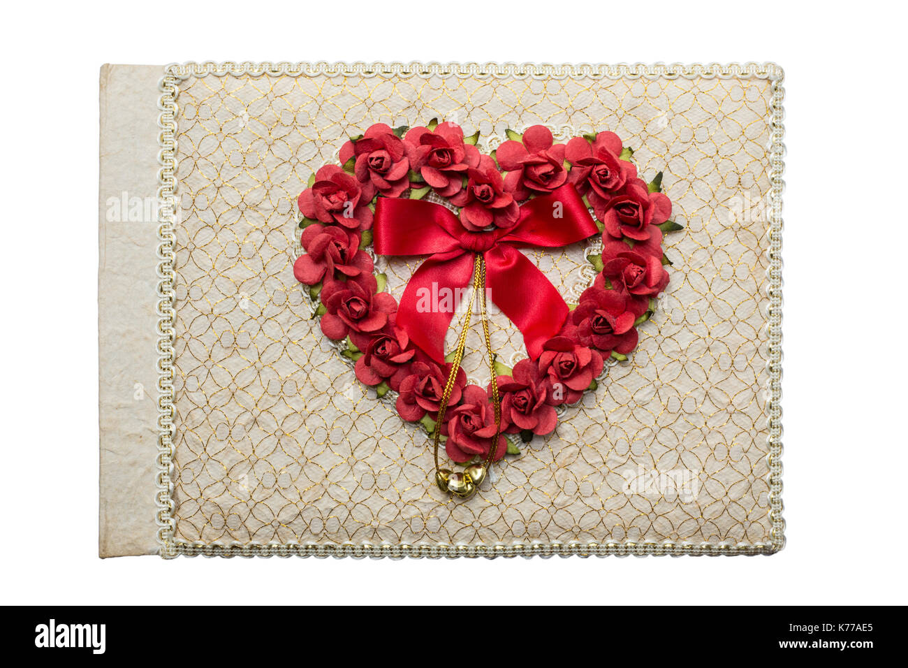 Close up of love diary on white background Stock Photo - Alamy