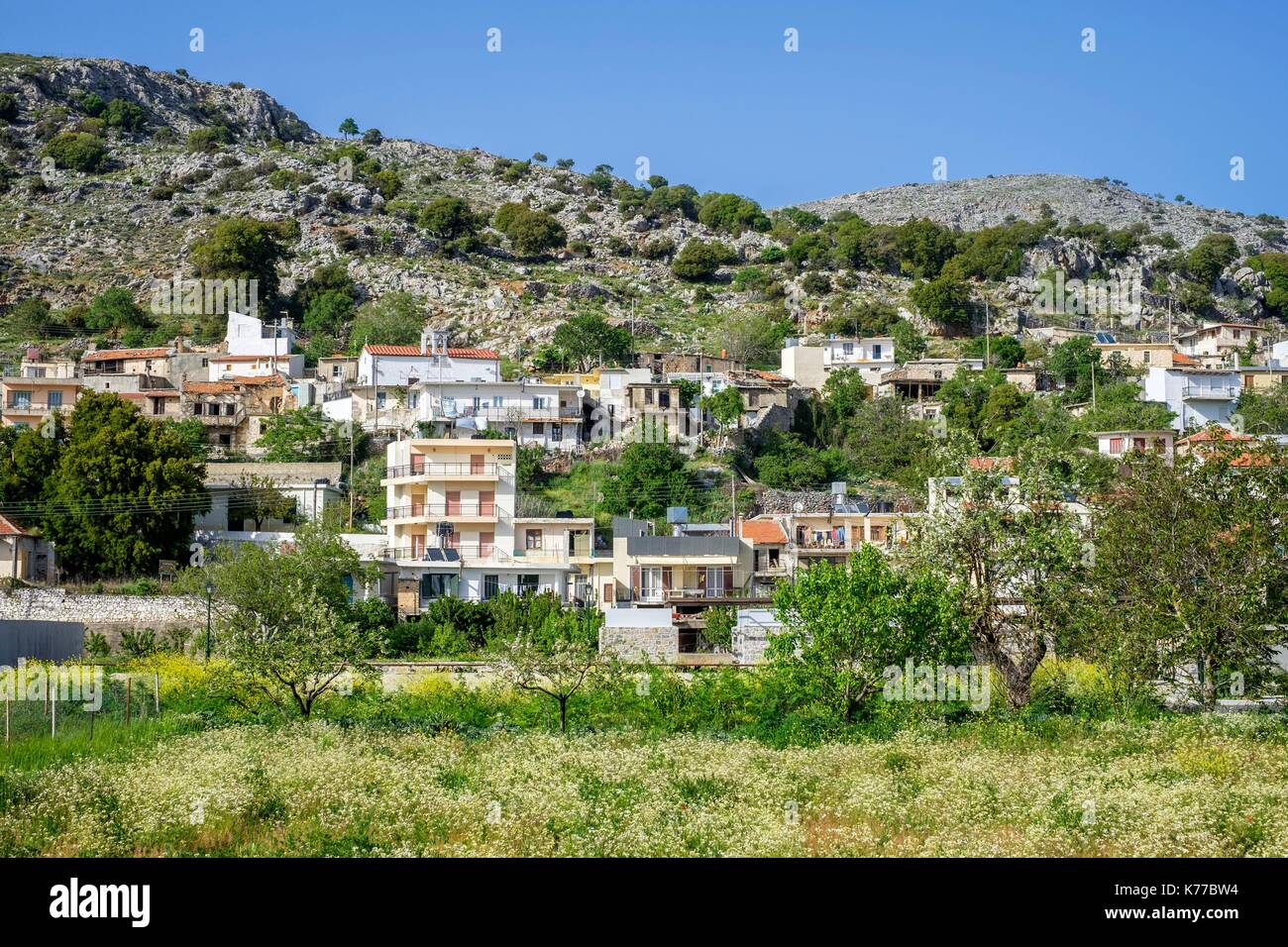 Greece, Eastern Crete, Lassithi district, Lassithi plateau, Tzermiados ...