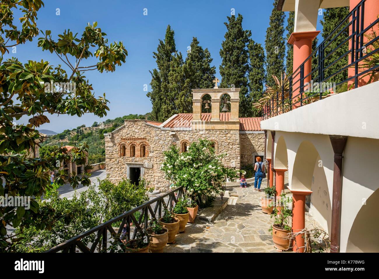 Greece, Eastern Crete, Lassithi district, on the way to Lassithi ...