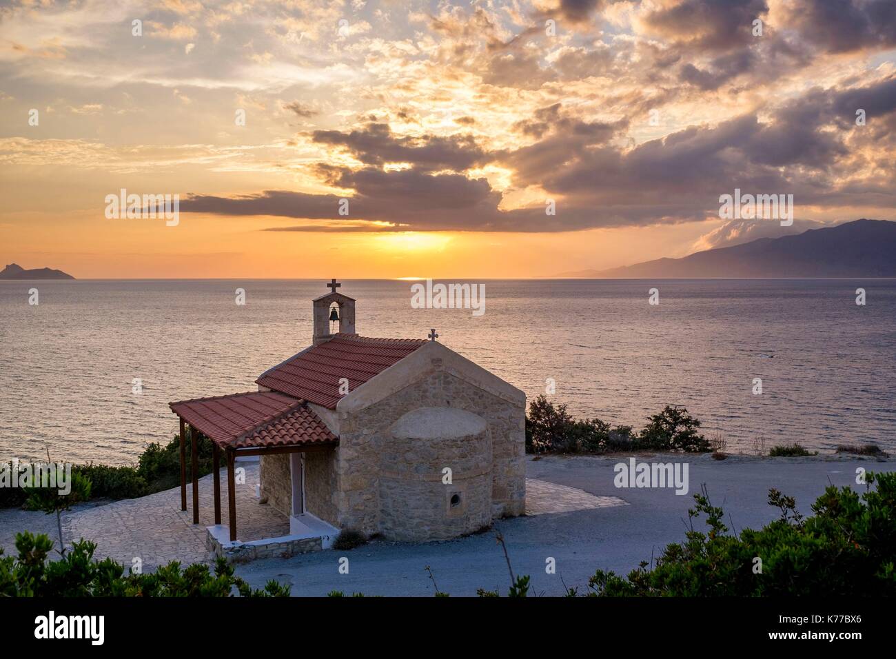 Greece, Crete, Heraklion district, surroundings of Matala, Messara bay ...