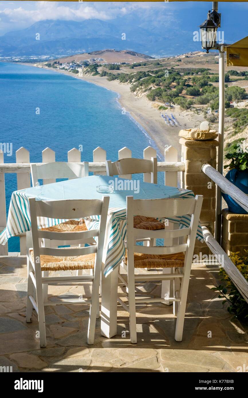 Greece, Crete, Heraklion district, surroundings of Matala, Messara bay ...