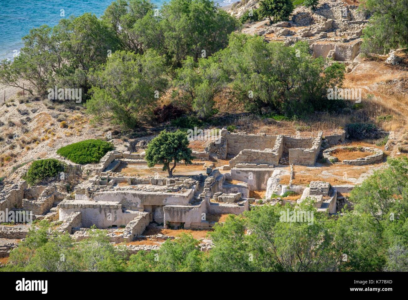 Greece, Crete, Heraklion district, surroundings of Matala, Messara bay ...