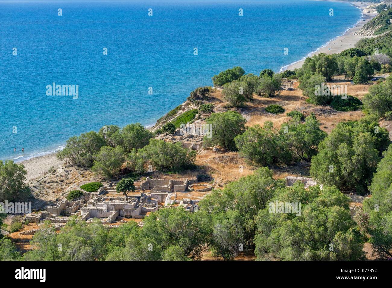 Greece, Crete, Heraklion district, surroundings of Matala, Messara bay ...