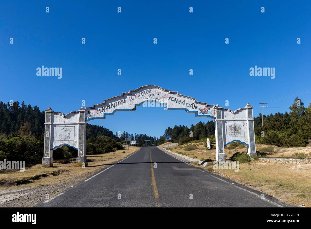 Mexico, State of Michoacan, Angangueo, Monarch Butterfly Biosphere ...