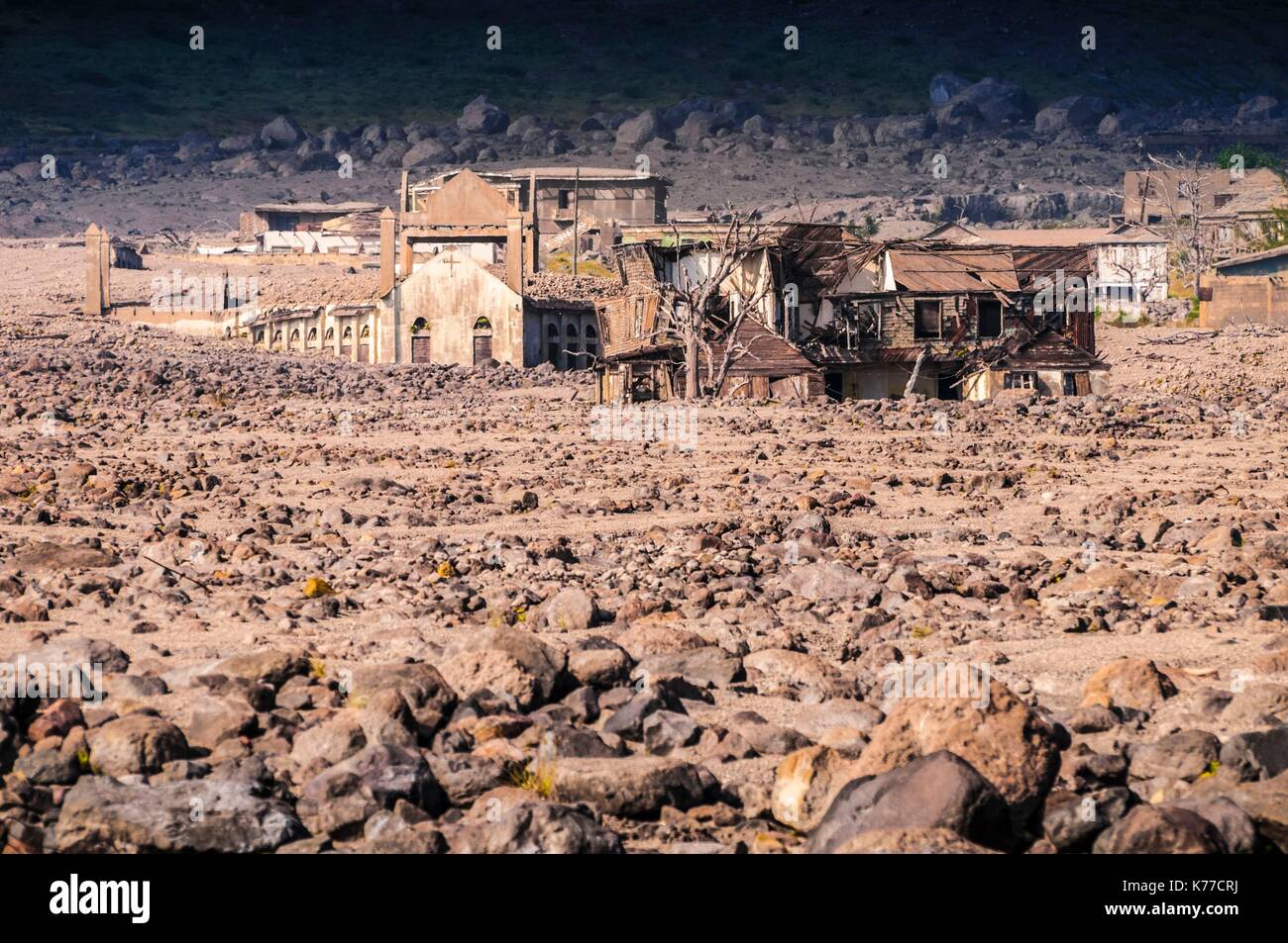 Montserrat volcano 1997 hi-res stock photography and images - Alamy