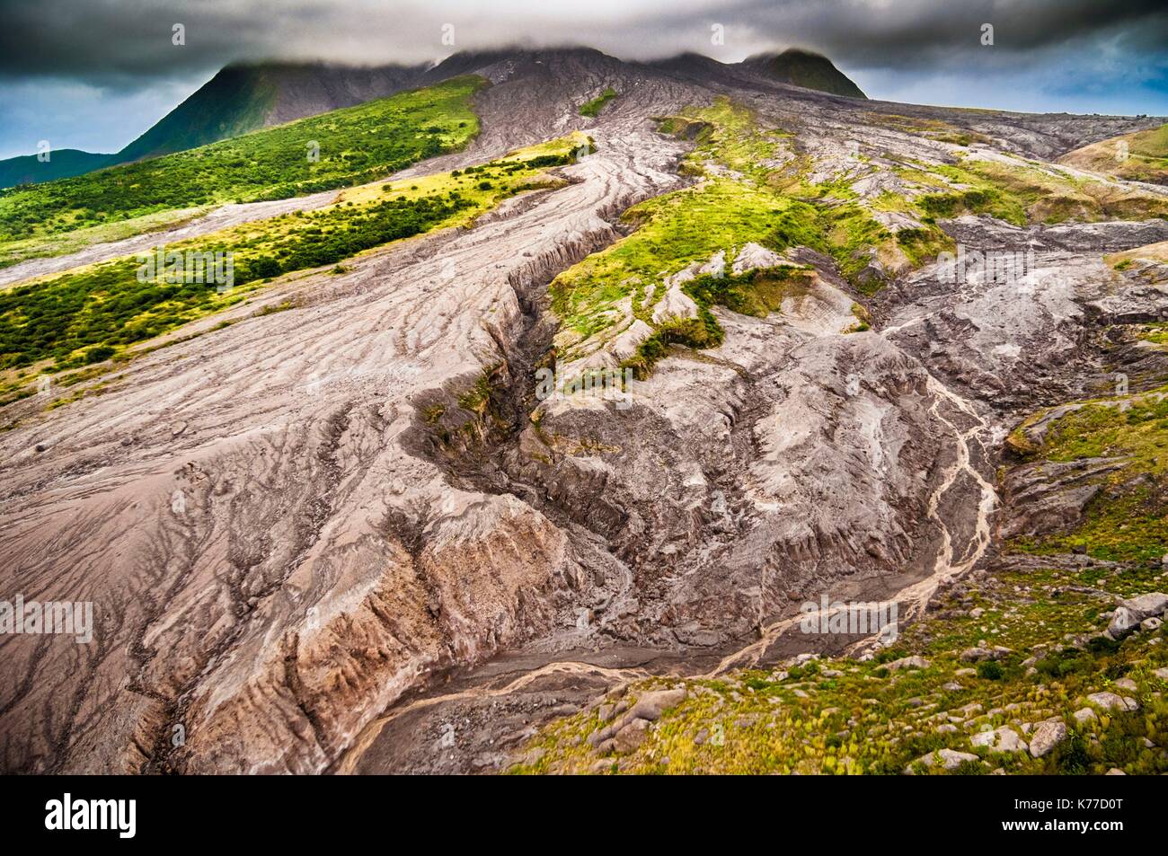 Montserrat volcano 2010 hi-res stock photography and images - Alamy
